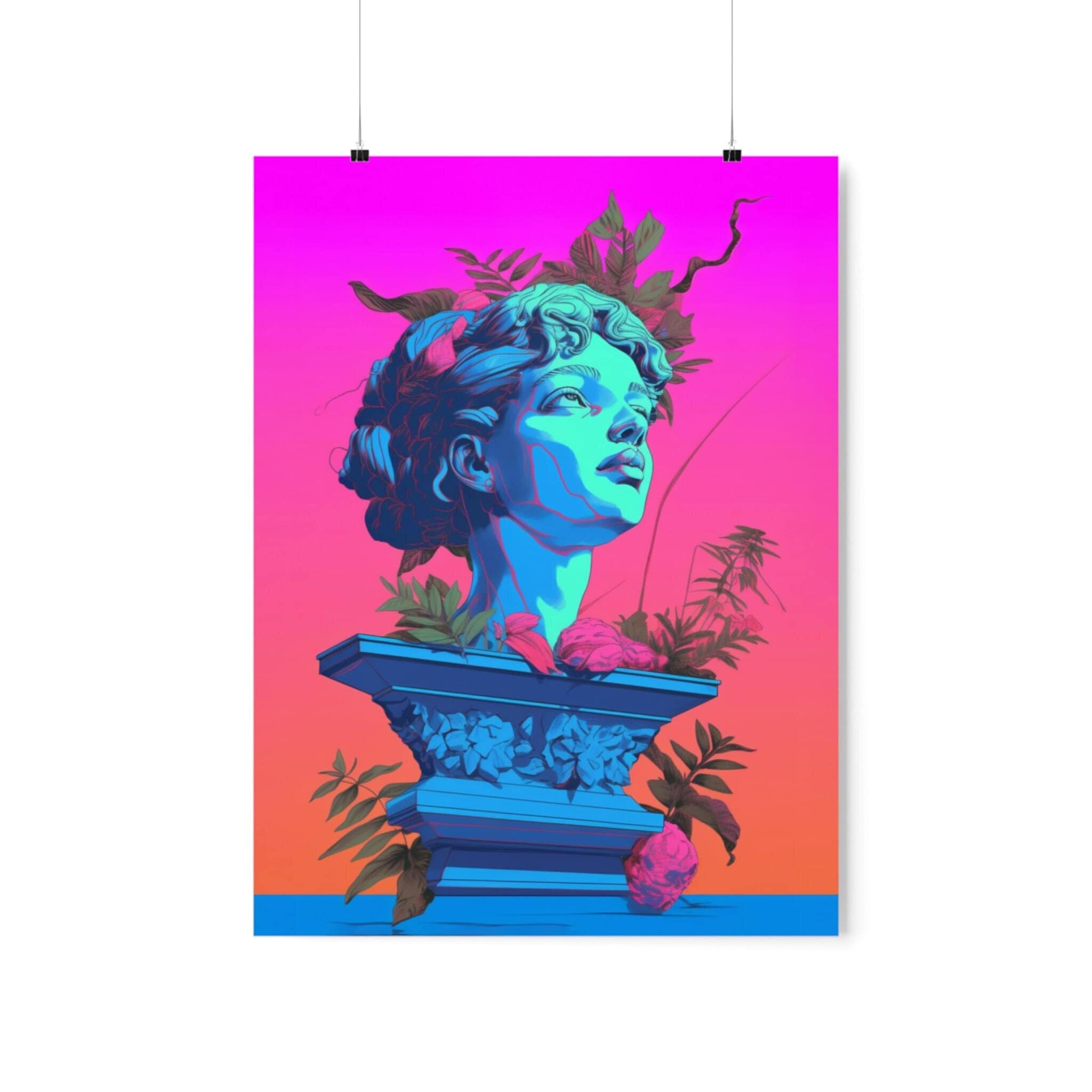 Harmony of Hope: Greek Goddess Statue Print Celebrating the Power of ...