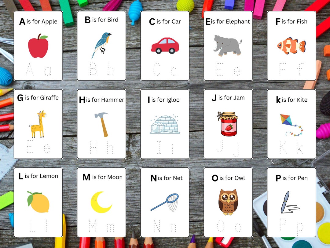Printable Alphabet Flash Cards, Educational Resource, Classroom, Home ...