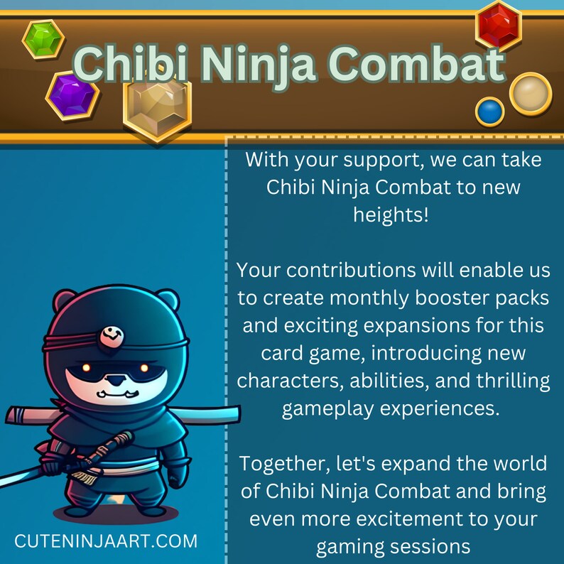Chibi Ninja Combat: the Printable Card Game - Etsy