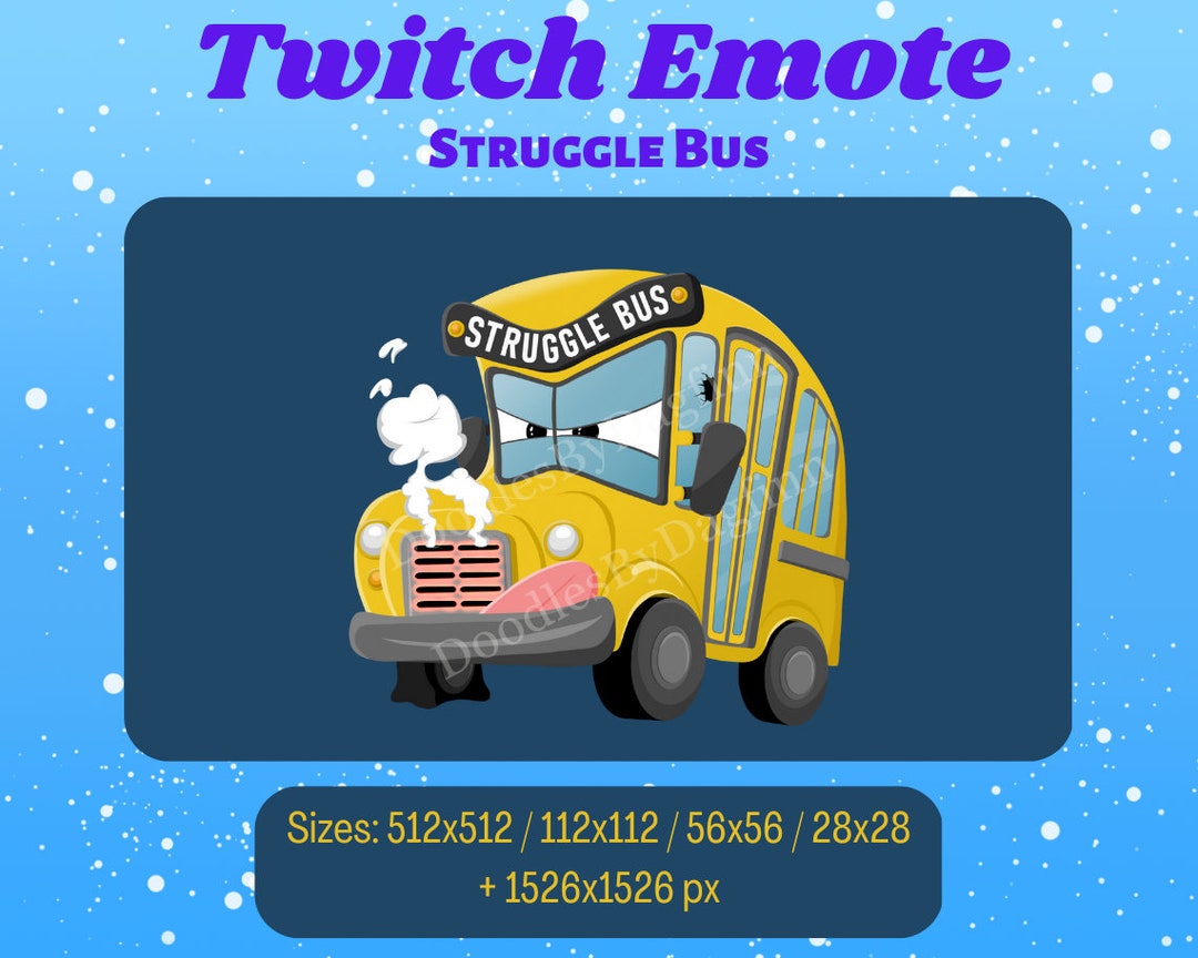 Struggle Bus Twitch Emote - Etsy Australia