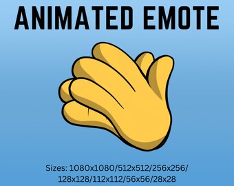 Animated Emote for Streamer Twitch Emote Discord Emote Clapping Hand - Etsy