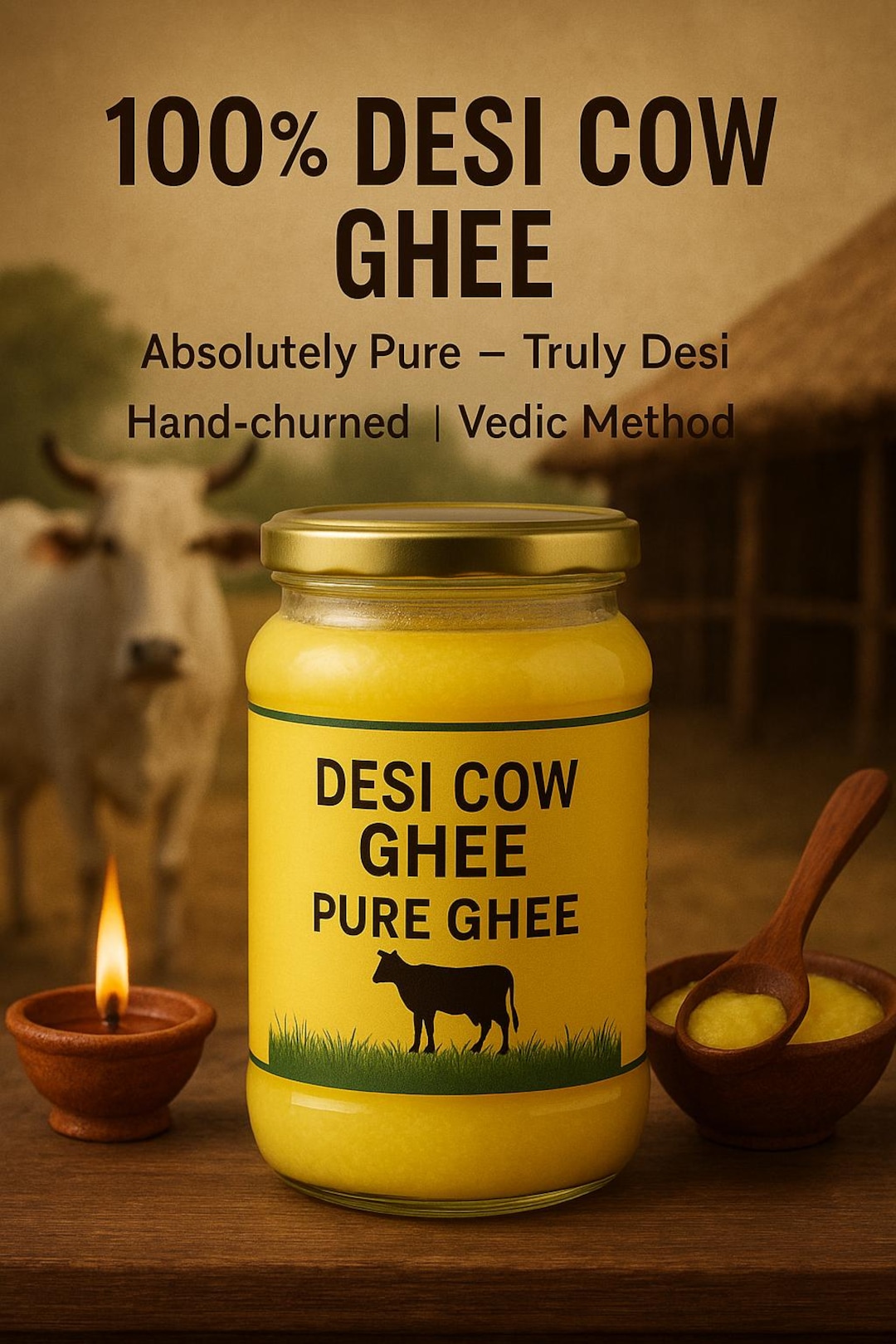 Handmade A2 Desi Cow Ghee: Traditional Clarified Butter - Etsy