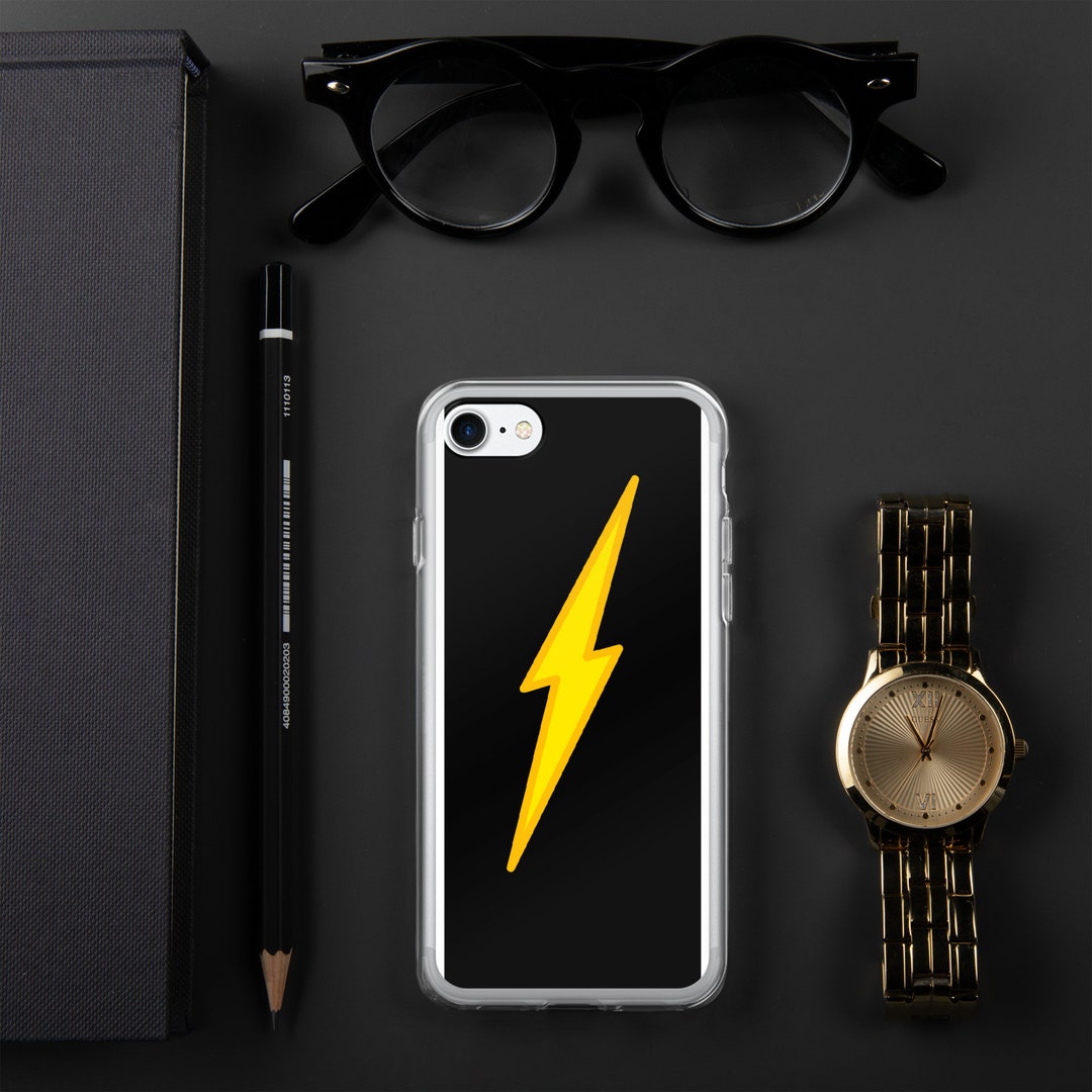 Lightning Bolt Black and Yellow Phone Case for Iphone®clear Case for ...