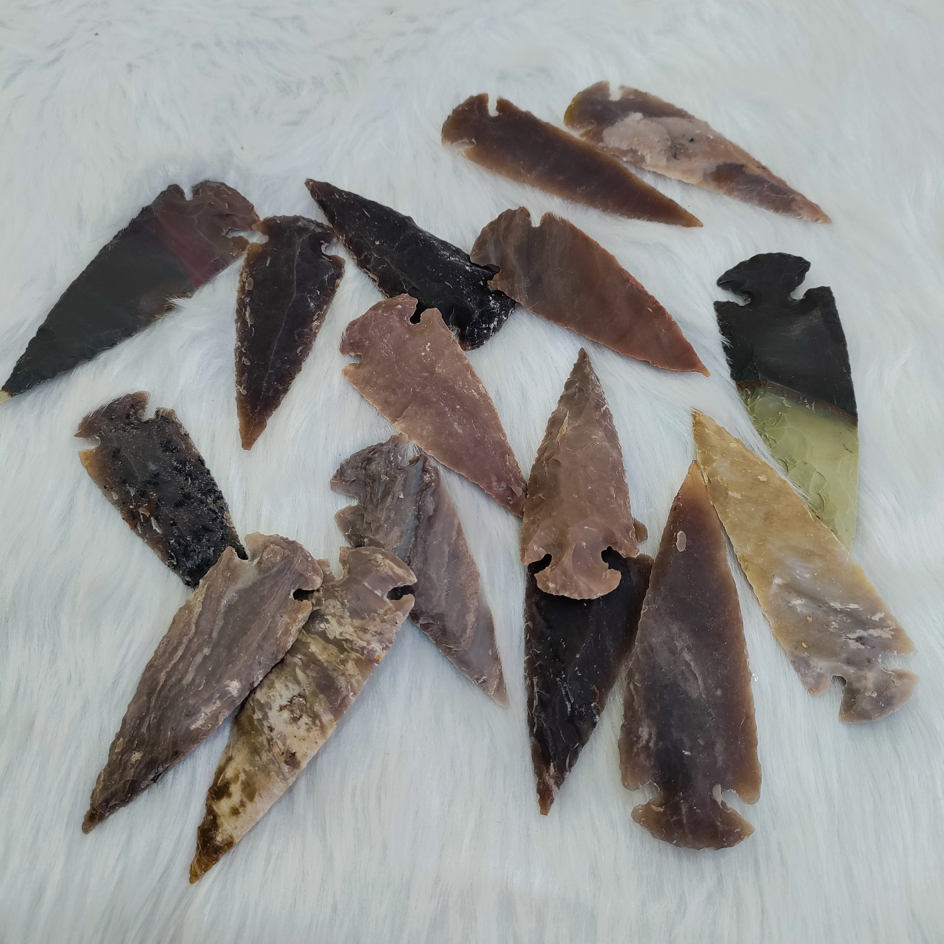 25 Pieces 3''inch Fancy Jasper Arrowheads/agate Arrowheads - Etsy