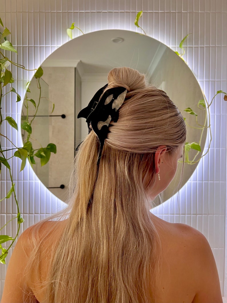 Orca killer Whale Hair Claw - Etsy