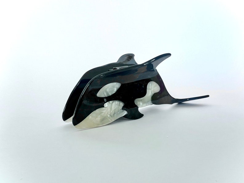 Orca killer Whale Hair Claw - Etsy