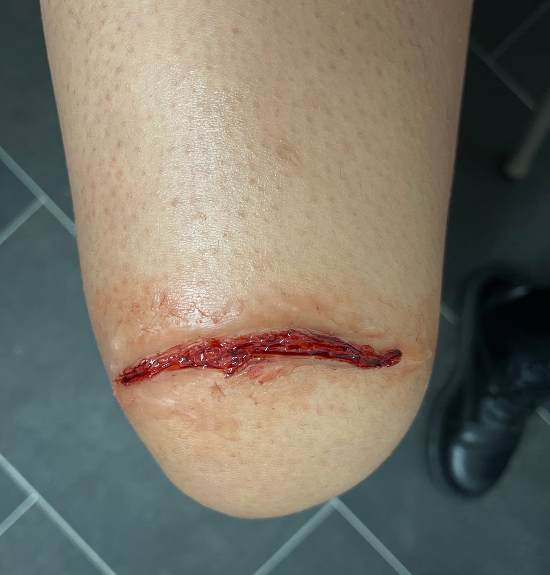 Injury Wound Gelatin Prosthetic Latex Free Make up Sfx Unpainted ...