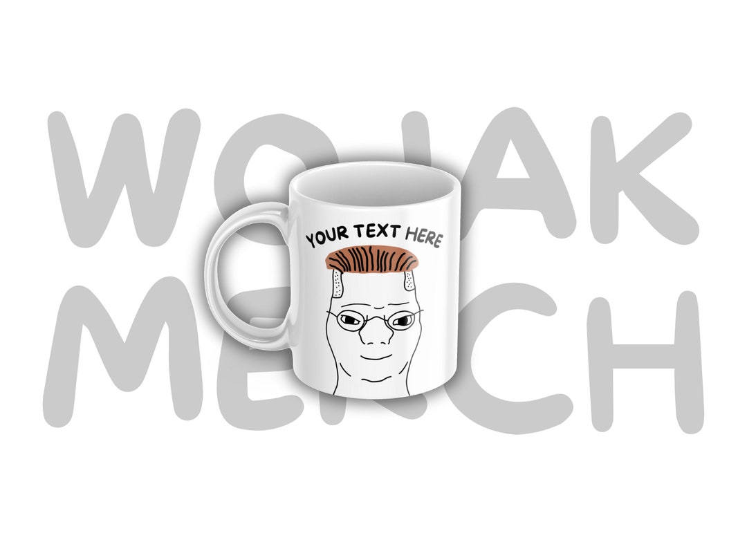 CUSTOM Front / Forward Facing Zoomer Wojak Meme 11oz Mug, Personalized ...