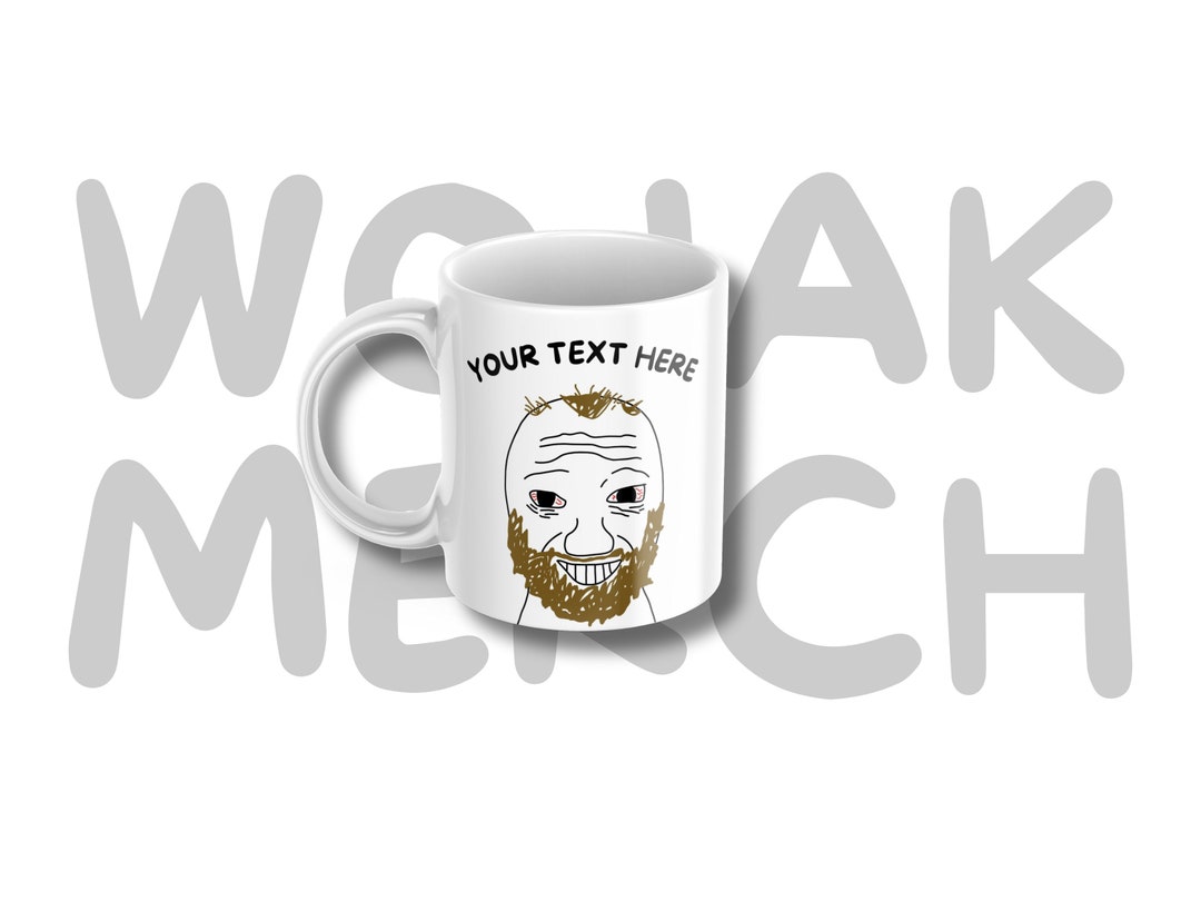 CUSTOM Front / Forward Facing Cooper Wojak Meme 11oz Mug, Personalized ...
