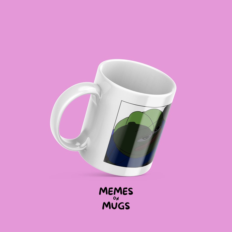Boob Shadow Pepe the Frog Mug Cozy Peepo Meme Memes on - Etsy