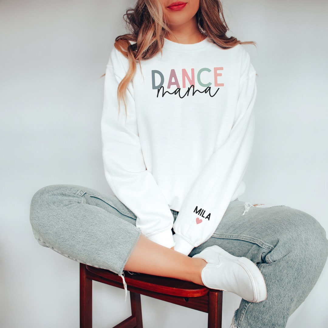 Custom Dance Mom Shirt With Kids Name on Sleeve, Personalized Dance ...