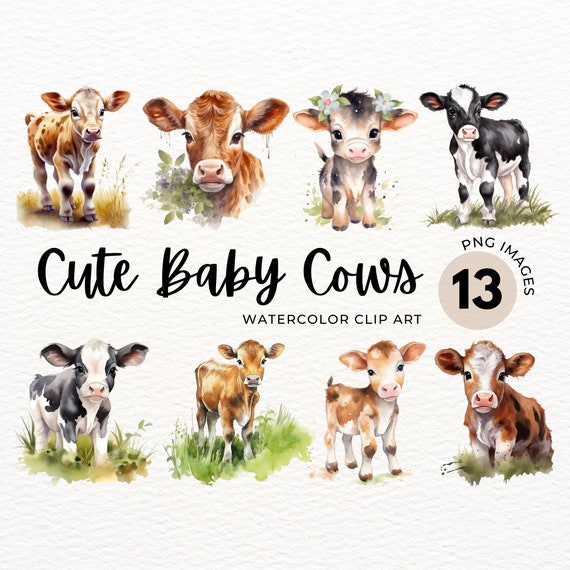 Baby Cow Clip Art
