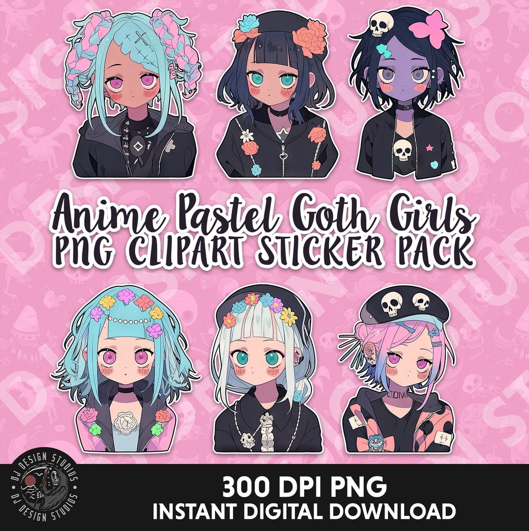 Anime Fairy Tale Sticker Set - Enchanting Characters for Digital Art ...