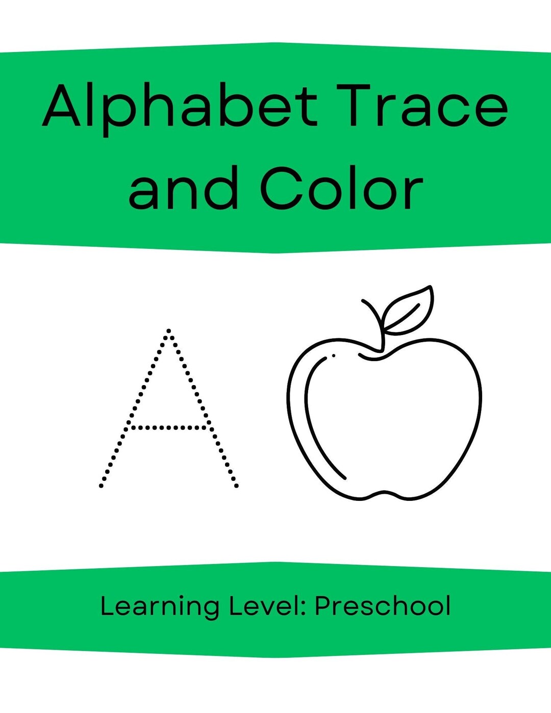 Alphabet Trace and Color - Etsy