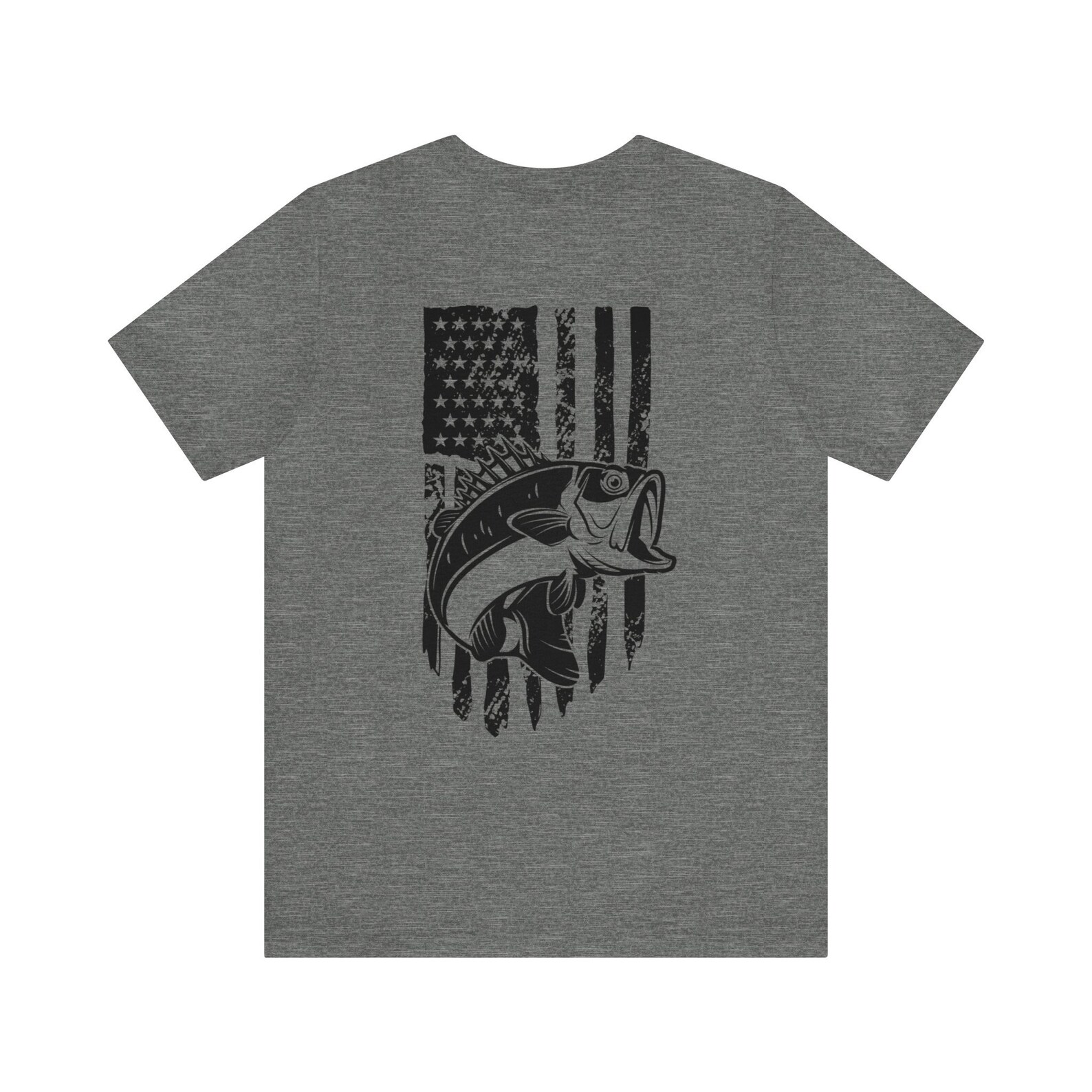 Bass Fishing Shirt, Fishing Gifts, Bass Fish American Flag Shirt ...