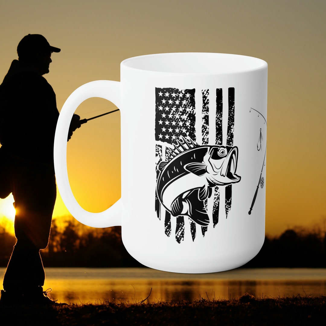 Fish Mug | Fishing Gifts for Men | Unique Fishing Gift | Dad Mug ...