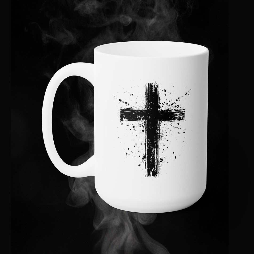 Cross Ceramic Mug - Sunday Morning Mug - Etsy