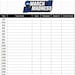 NCAA March Madness Tournament Bracket - Excel Spreadsheet - Etsy