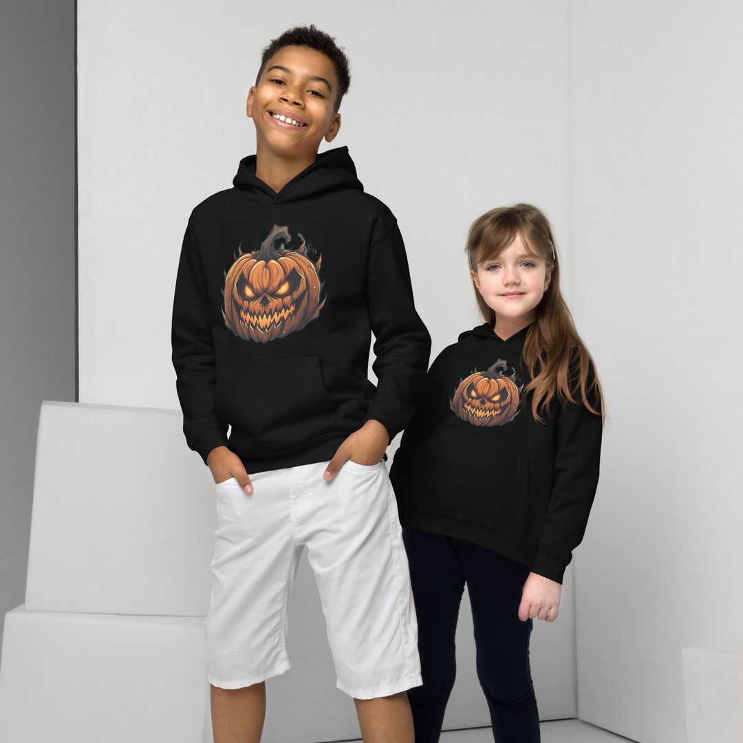 Halloween Pumpkins Scary Monsters Tees Kids Hoodie - Etsy