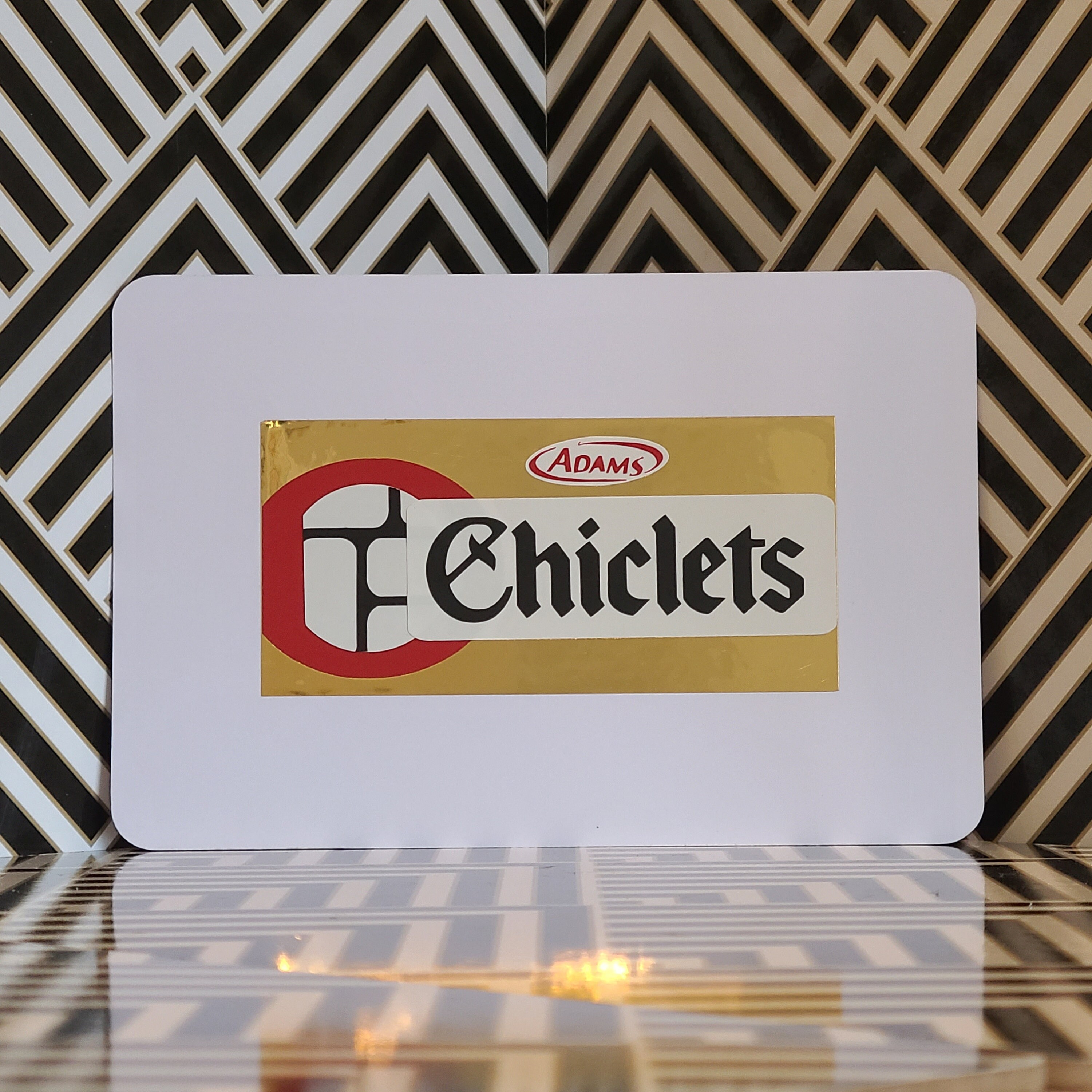 Middle Eastern Inspired Chiclets Artwork, Lebanese, Lebanon, Gold on ...