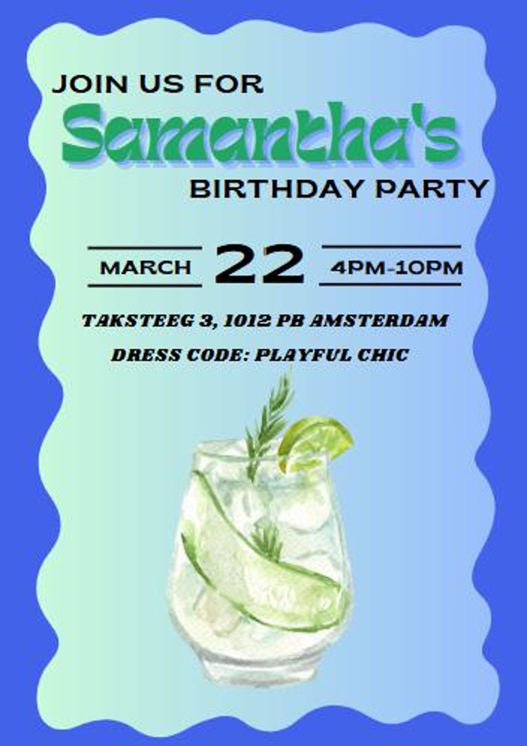 Bougie Birthday Invitation Card - Etsy
