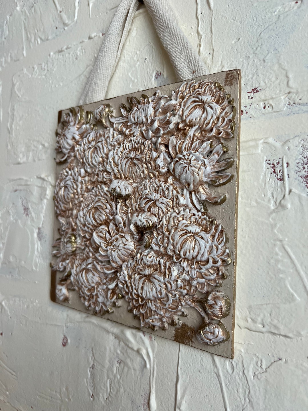 Dahlias. buff-flowers Series 6 Clay Wall Plaque - Etsy