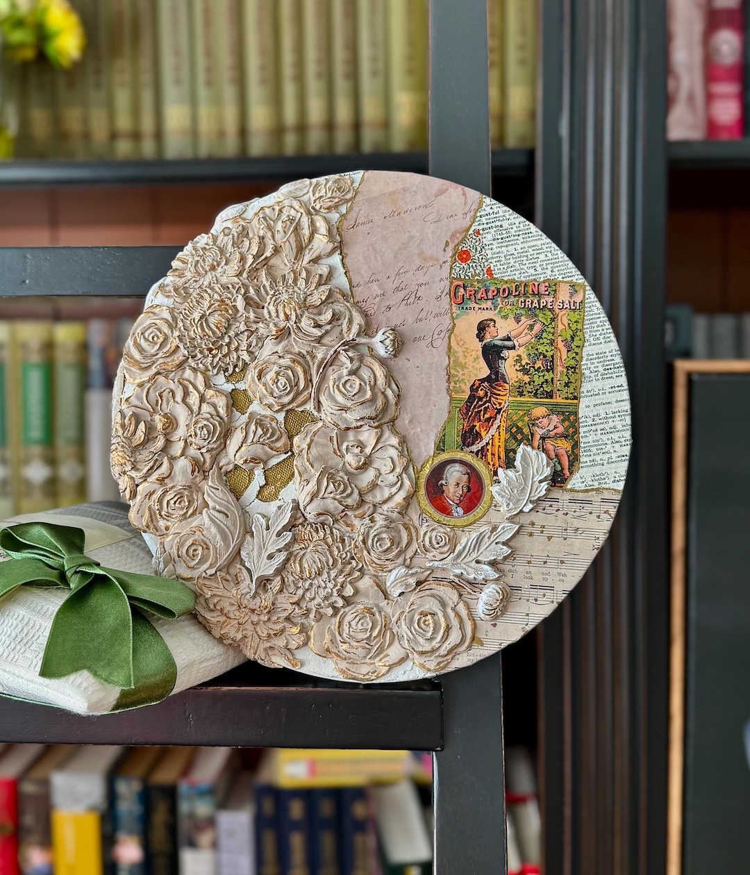 Wolfie - Mozart Clay Wall Art 10x10 Round Romantic Music Lover Decor - Etsy