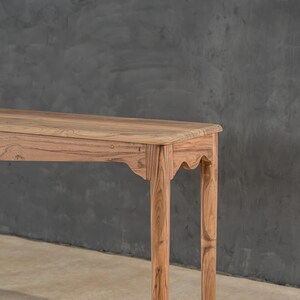 Reclaimed Teak Wood Console Table - Rustic Entryway Hall Table - Etsy