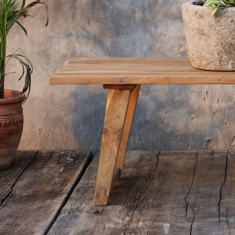 Reclaimed Teak Wood Coffee Table Living Room Coffee Table Rustic Teak ...