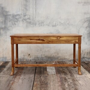 Reclaimed Teak Wood Desk: Rustic Home Office Table With Drawers - Etsy