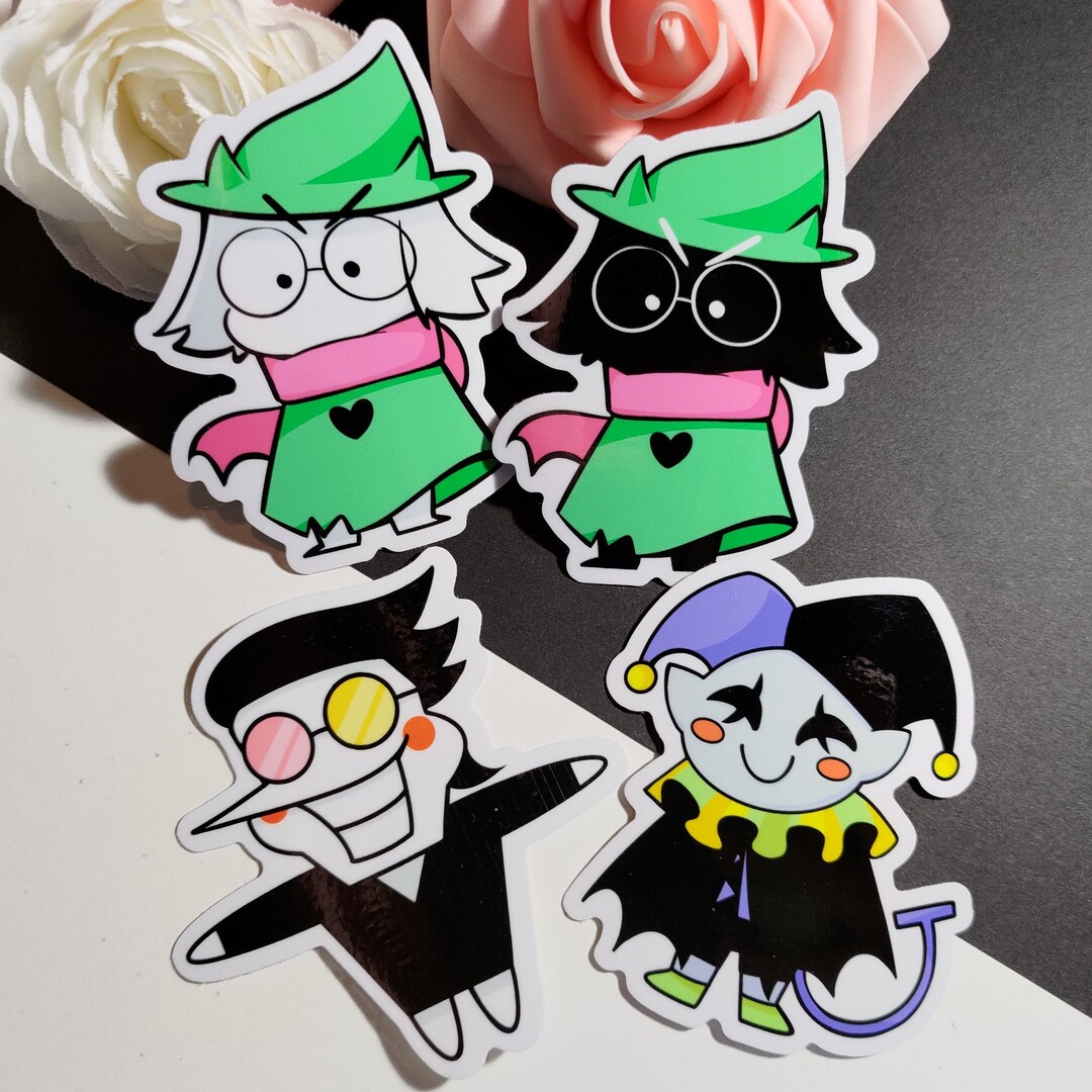 Deltarune Vinyl Stickers || Ralsei, Spamton, Jevil - Etsy