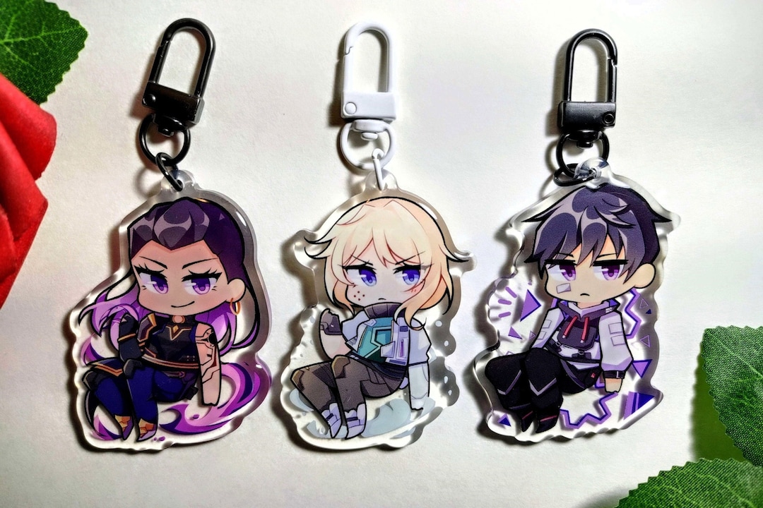 Valorant Iso Reyna Deadlock Acrylic Epoxy Chibi Cute Keychains - Etsy