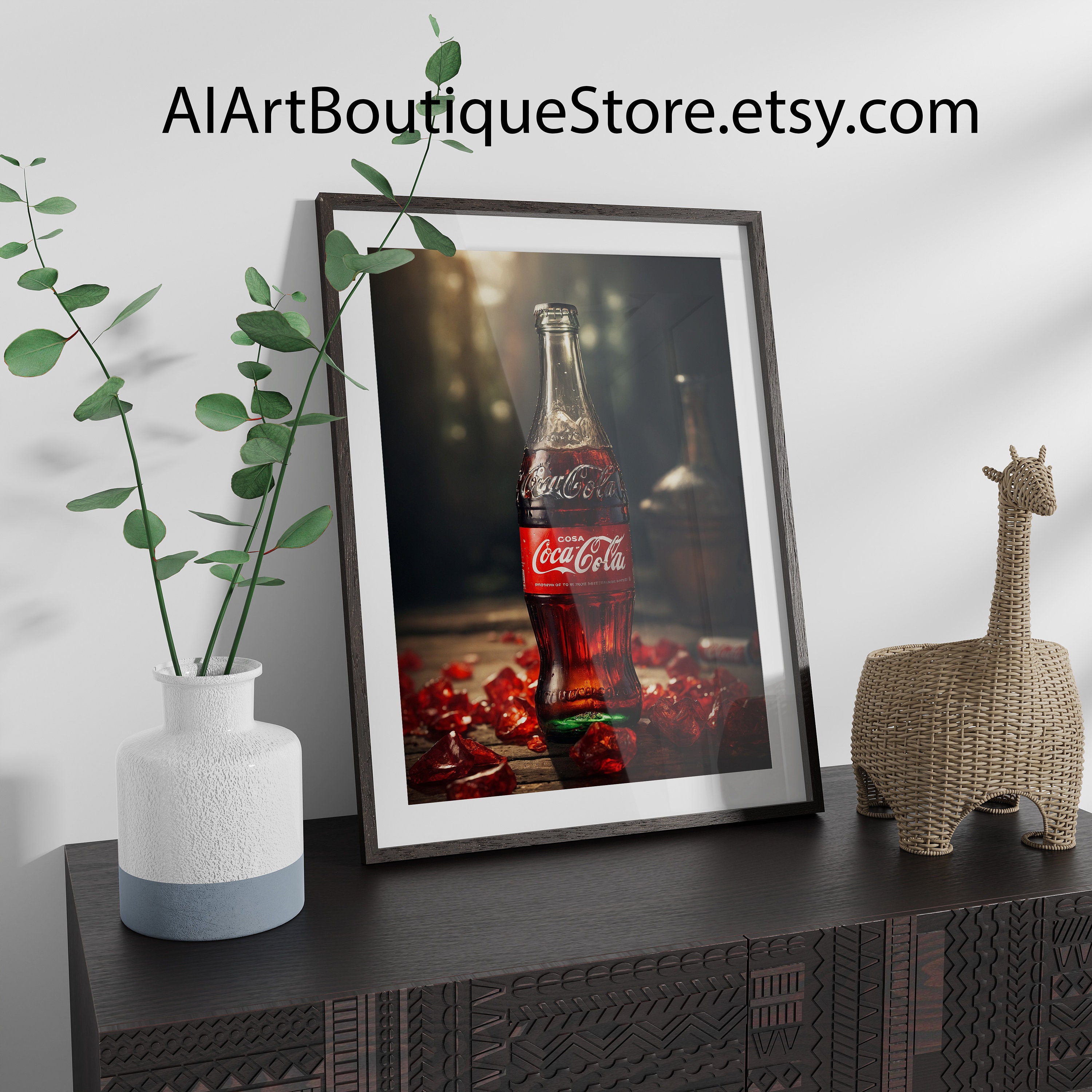 AI Generated Coca-cola Bottle Art Digital File for Coke Fans & AI Art ...