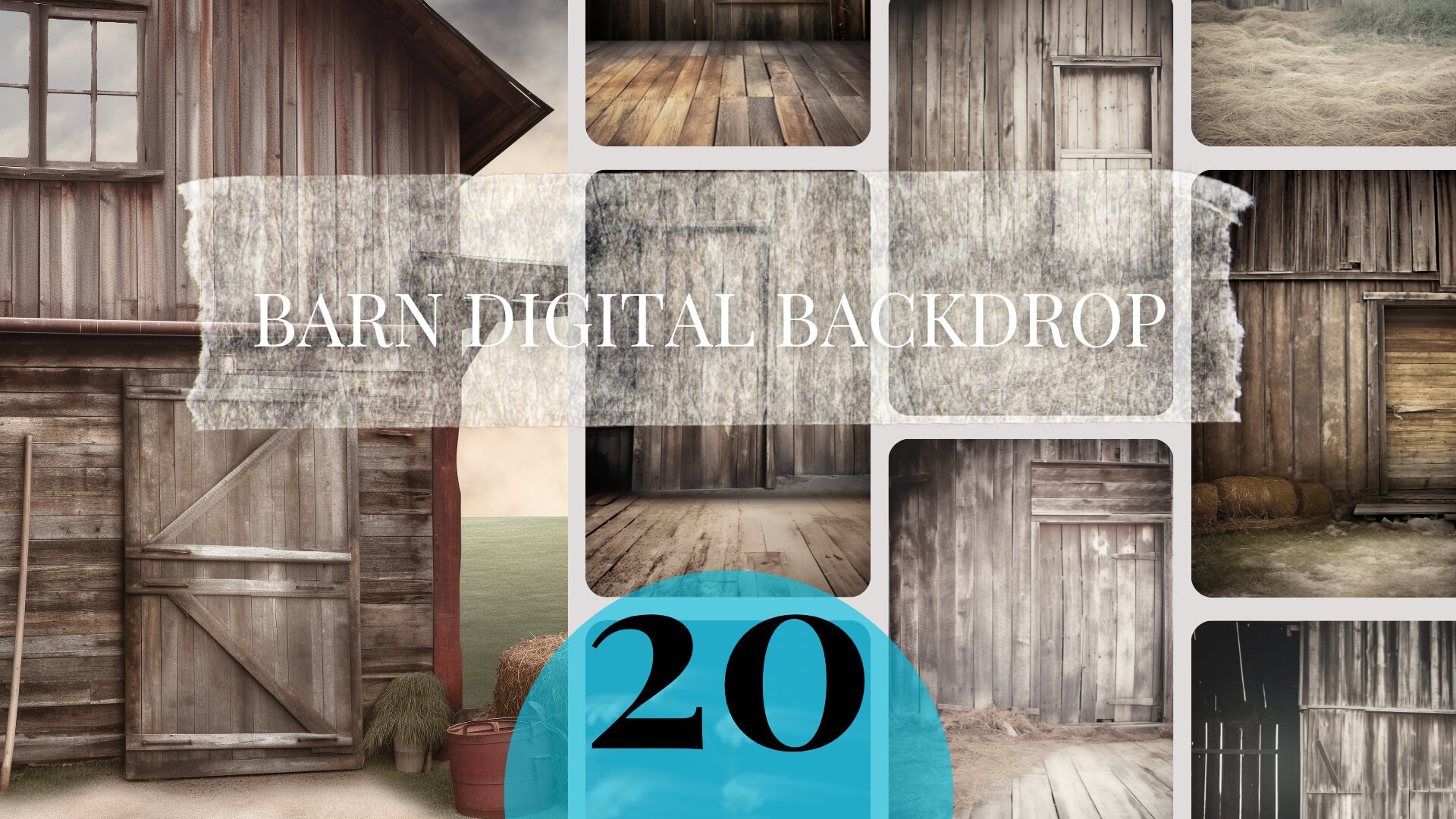 20 Country Barn Digital Backdrops Maternity Backdrop Overlay ...