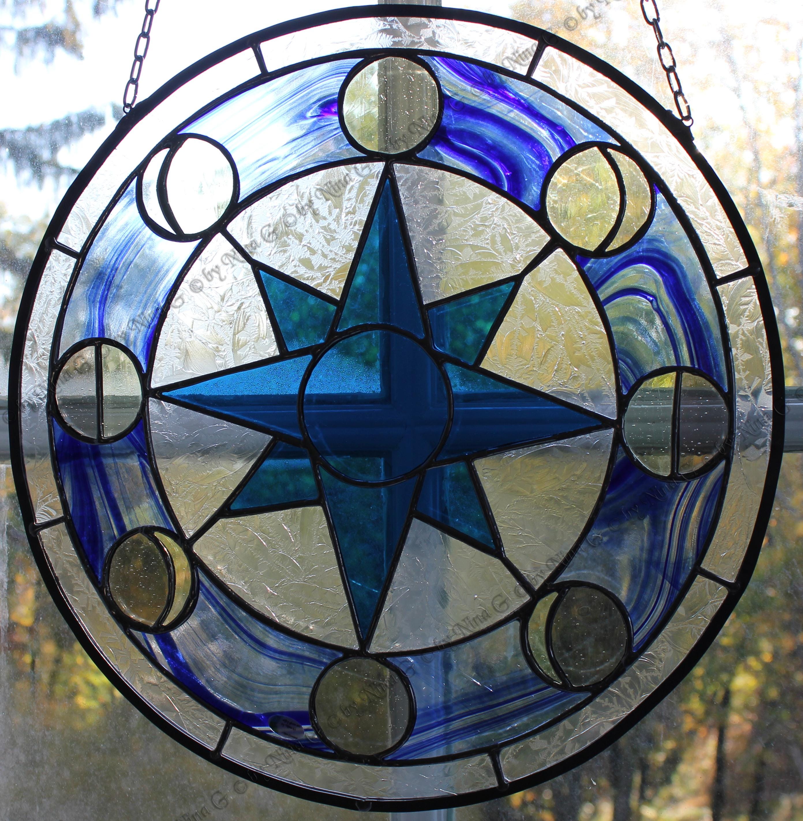 Moon Time - Stained Glass Art - Etsy
