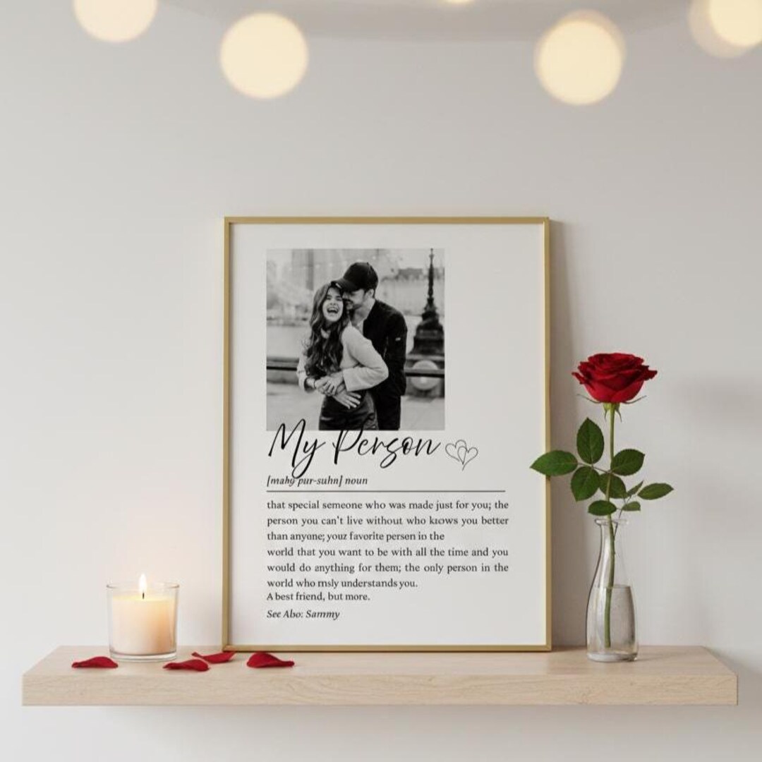 Personalized My Person Definition Photo Print: Romantic Anniversary ...