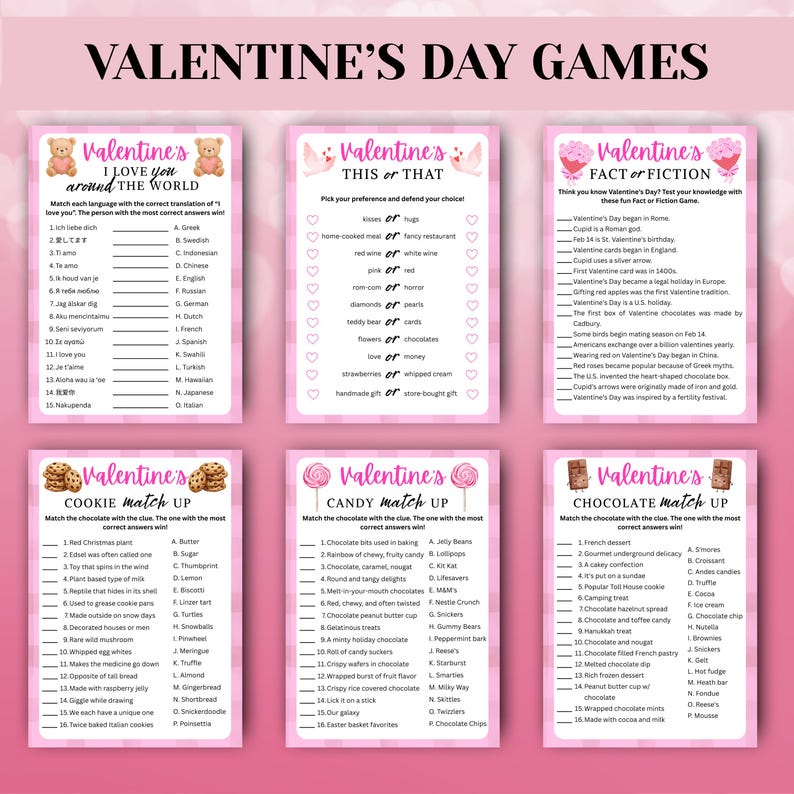 Valentines Games, 25 Valentines Activities, Valentines Party Games ...