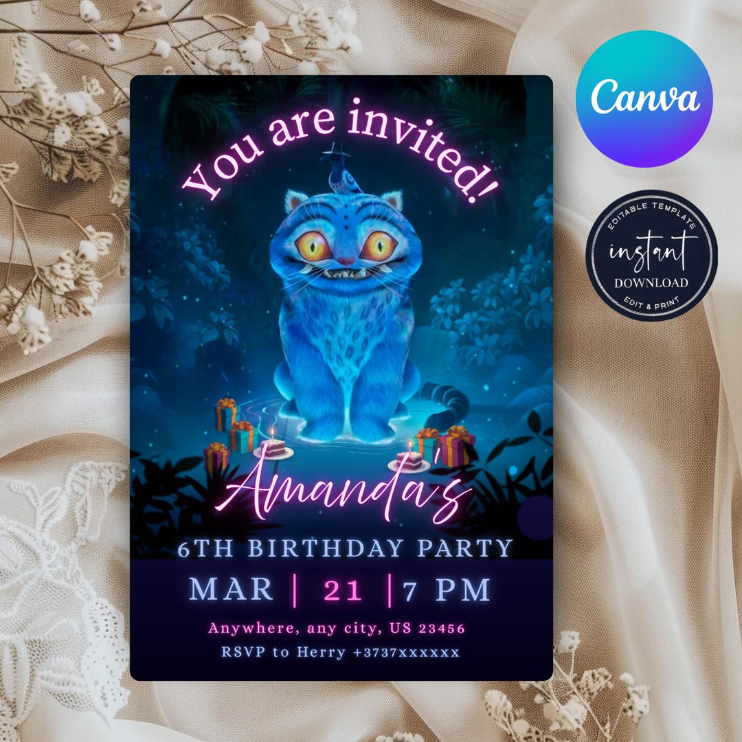 Custom Kpop Demon Hunters Derpy Birthday Invitation – Printable Digital ...