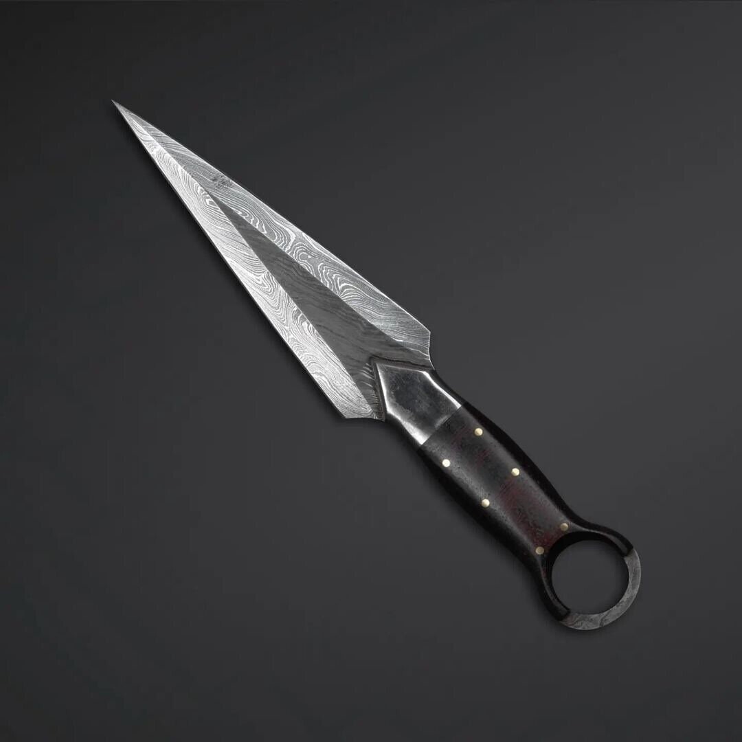 10 Arkansas Toothpick Custom Handmade Damascus Steel DAGGER KNIFE With ...