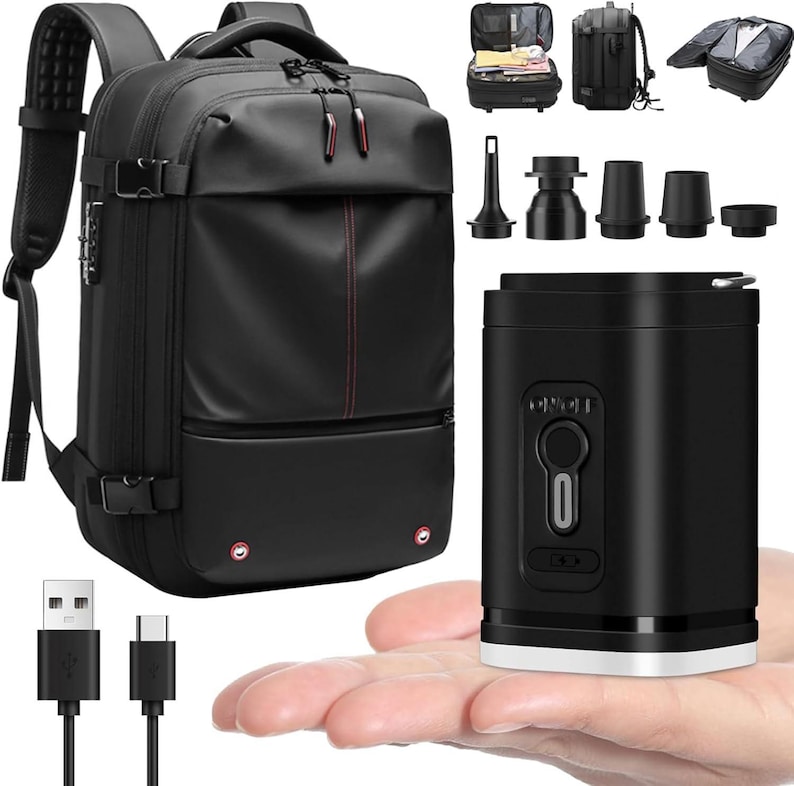 BANGE Airback Backpack With Anti-theft Vacuum Compression Travel ...