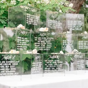 Seating Chart Acrylic Cubes - Etsy