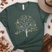 Minimalist Fall T-shirt Autumn Tree Leaves Tee Shirt Cozy Fall Clothing ...