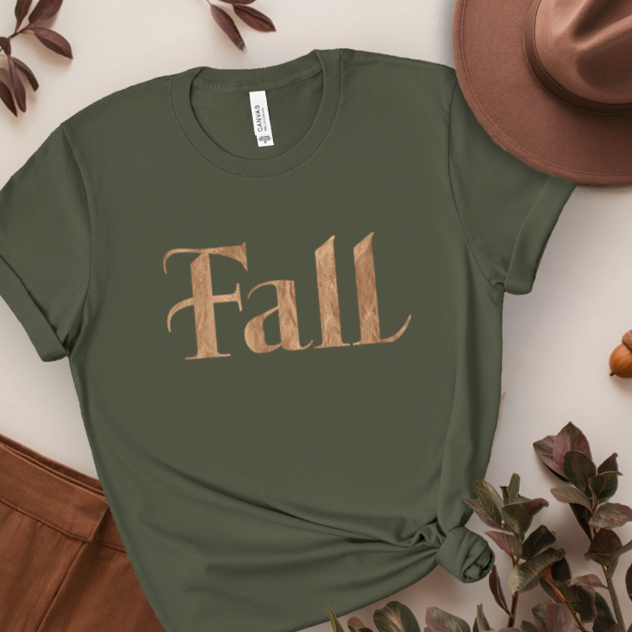 Minimalist Fall T-shirt Cozy Fall Season Tee Shirt Cute Fall Clothing ...