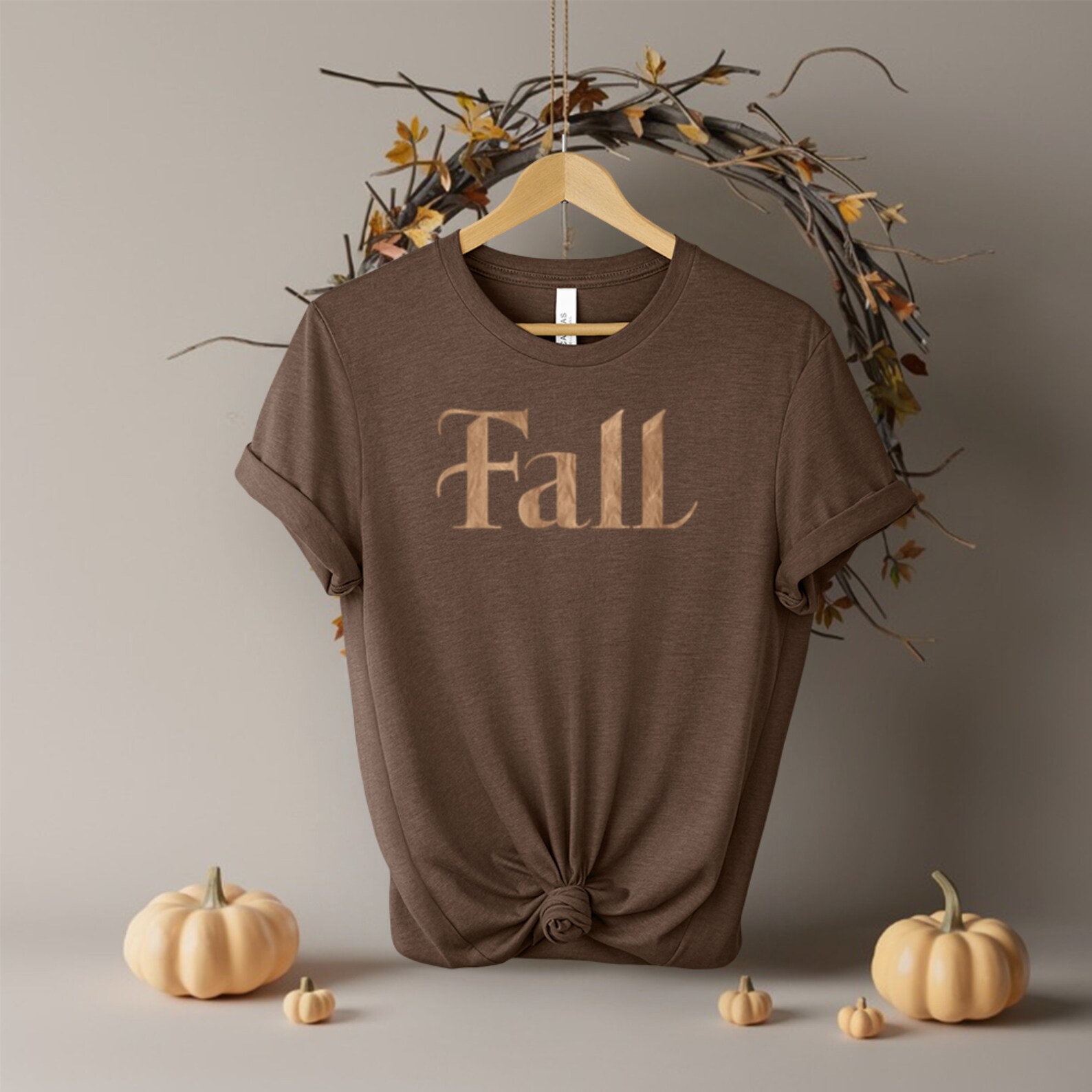Minimalist Fall T-shirt Cozy Fall Season Tee Shirt Cute Fall Clothing ...