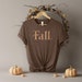 Minimalist Fall T-shirt Cozy Fall Season Tee Shirt Cute Fall Clothing ...