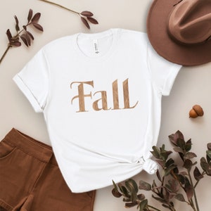 Minimalist Fall T-shirt | Cozy Fall Season Tee Shirt | Cute Fall ...