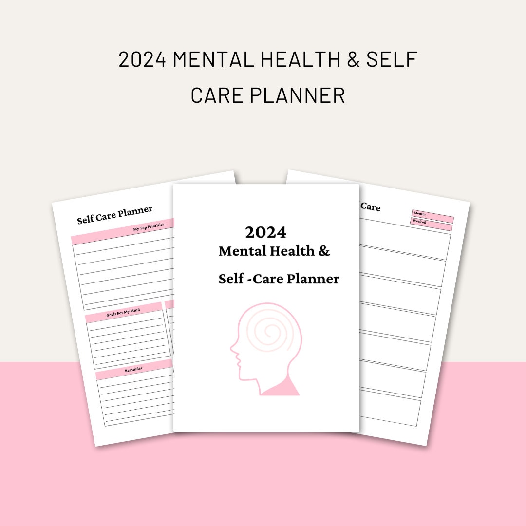 2024 Mental Health Planner, 2024 Mental Health and Self Care Planner ...
