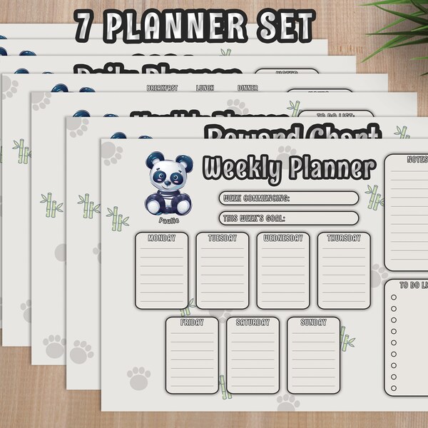 Panda Reward Chart - Etsy