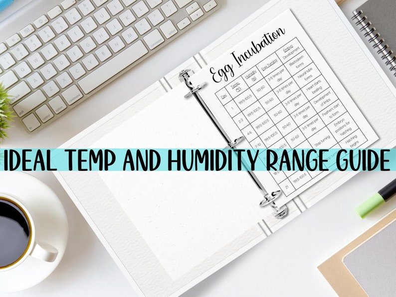 Printable Chicken Egg Incubation Calendar, Incubation Log, Incubation ...