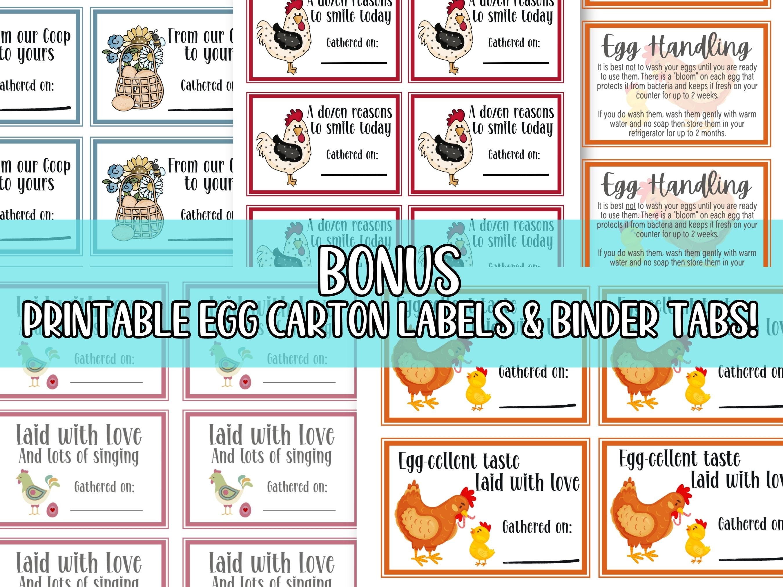 Chicken Planner Binder, Customized Chicken Record Log, Printable ...